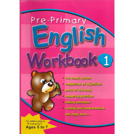 Pre-primary English workbook