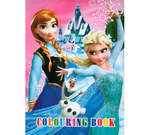 Раскраска А-4 c наклейками Холодное Сердце Y098